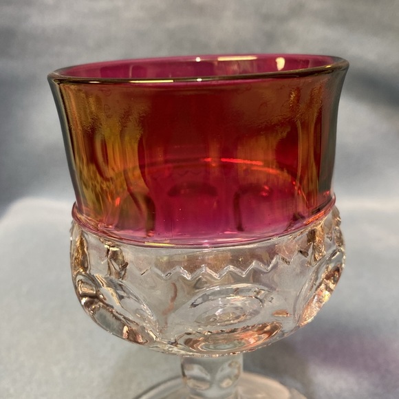 Tiffin | Dining | Tiffin Kings Crown Ruby Red Thumbprint Glass Cordial ...